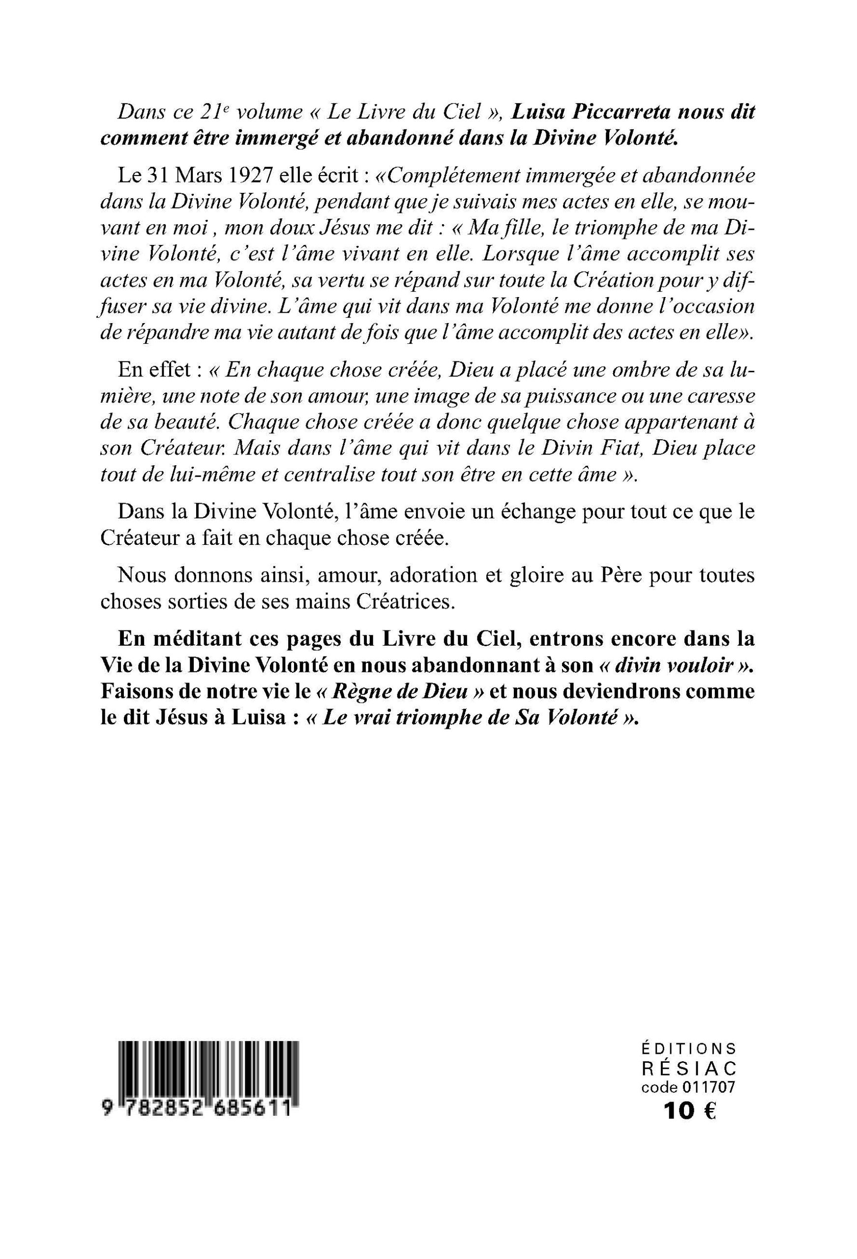 Boutique - Luisa Piccarreta – Le Livre du Ciel – Tome 21 ... Boutique - Luisa Piccarreta – Le Livre du Ciel – Tome 21 ...
