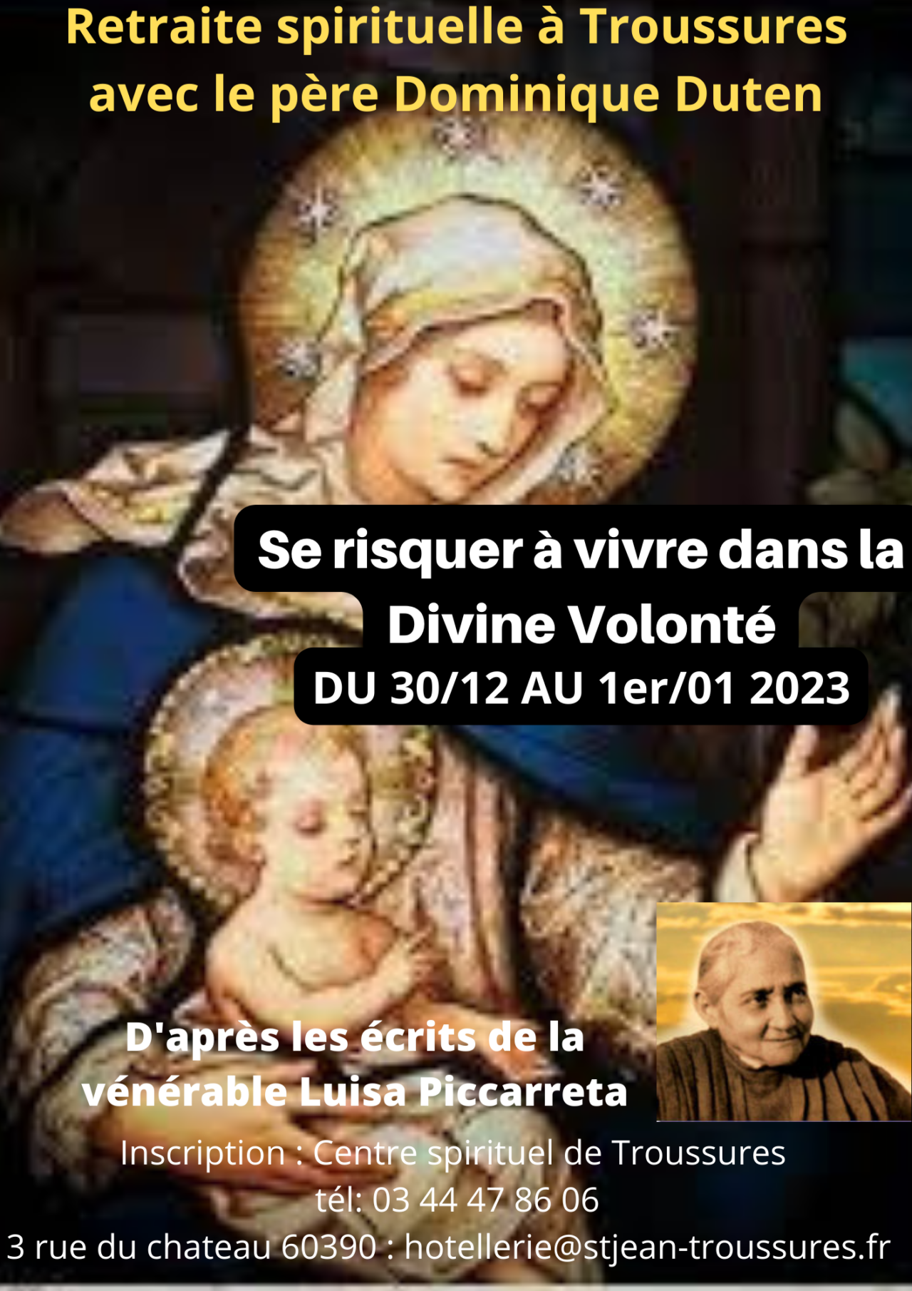 Se risquer à vivre dans la Divine Volonté... - Missionnaires de la ... Se risquer à vivre dans la Divine Volonté... - Missionnaires de la ...